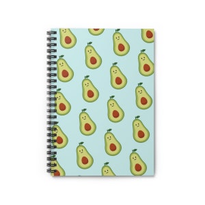Spiral Notebook | Avocado | Food Journal | Hardcover Journal | Writing ...