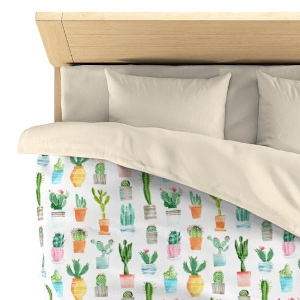 Cactus Bedding Queen - Etsy