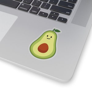 Avocado Sticker Avocado Art Vegan Stickers Waterbottle Stickers Avocado ...