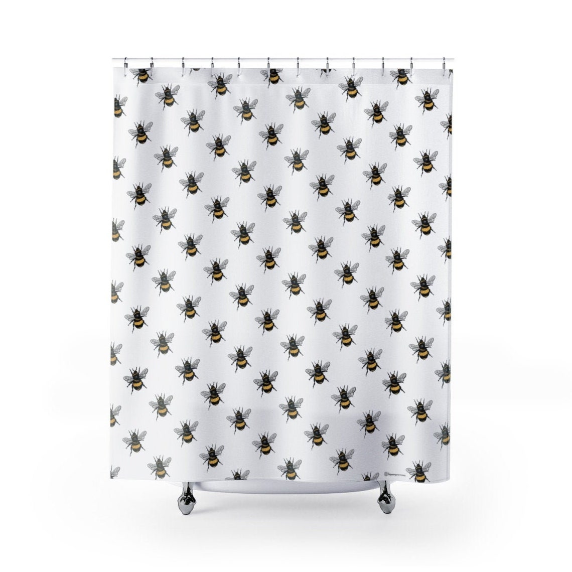 Shower Curtain Shower Curtains Bee Bathroom Decor Bath | Etsy