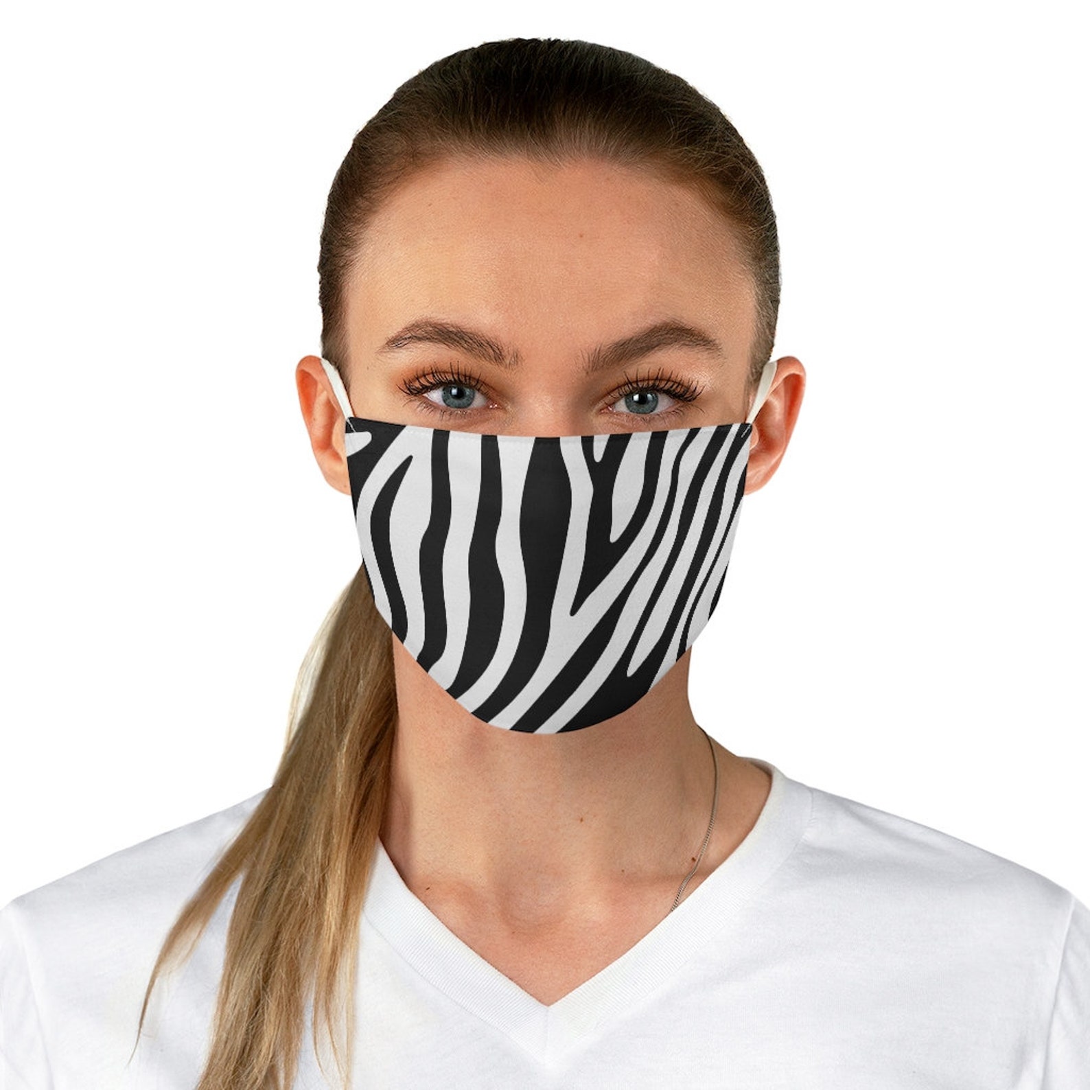 zebra-face-mask-zebra-mask-trendy-face-mask-summer-face-etsy