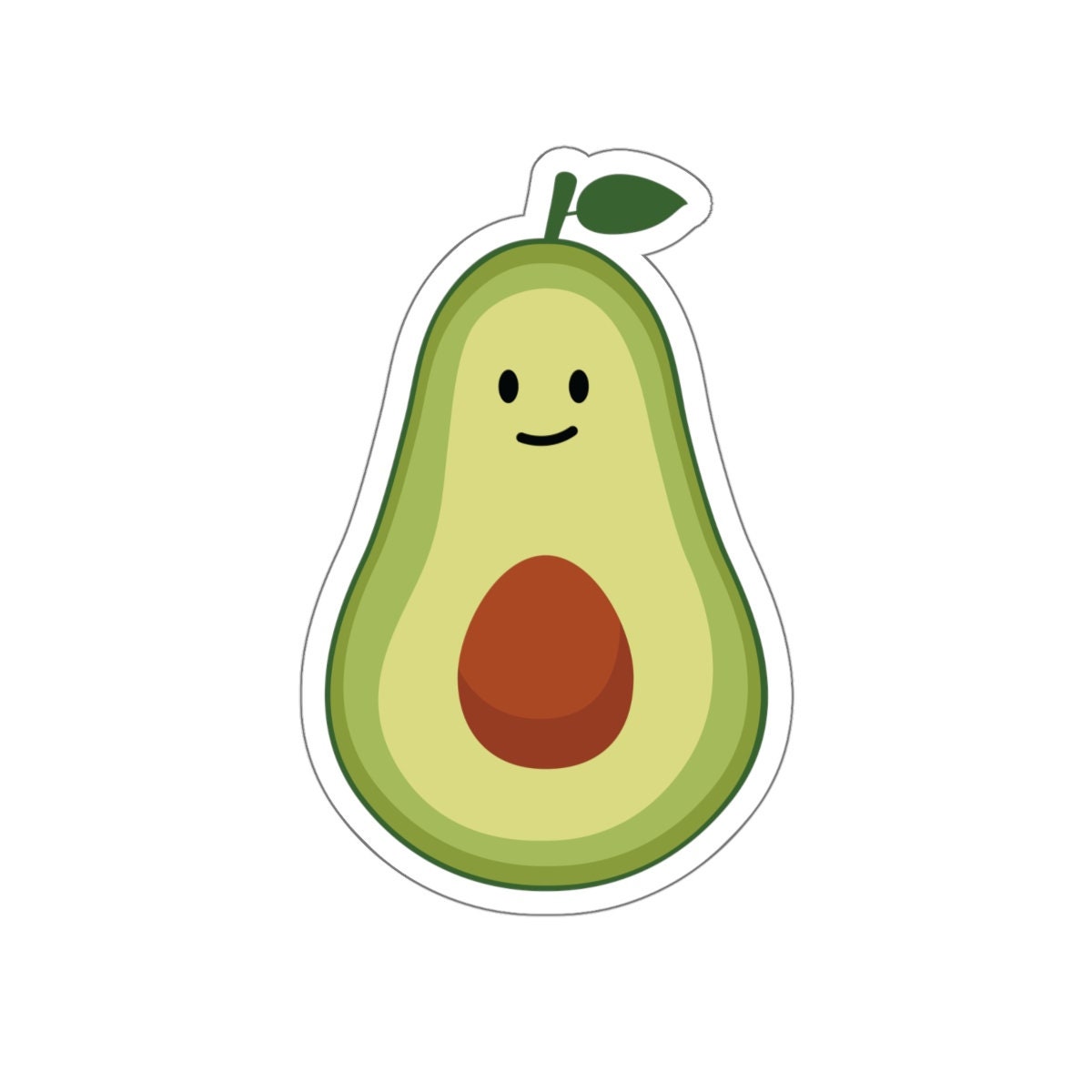 Avocado Sticker Avocado Art Vegan Stickers Waterbottle Stickers Avocado ...
