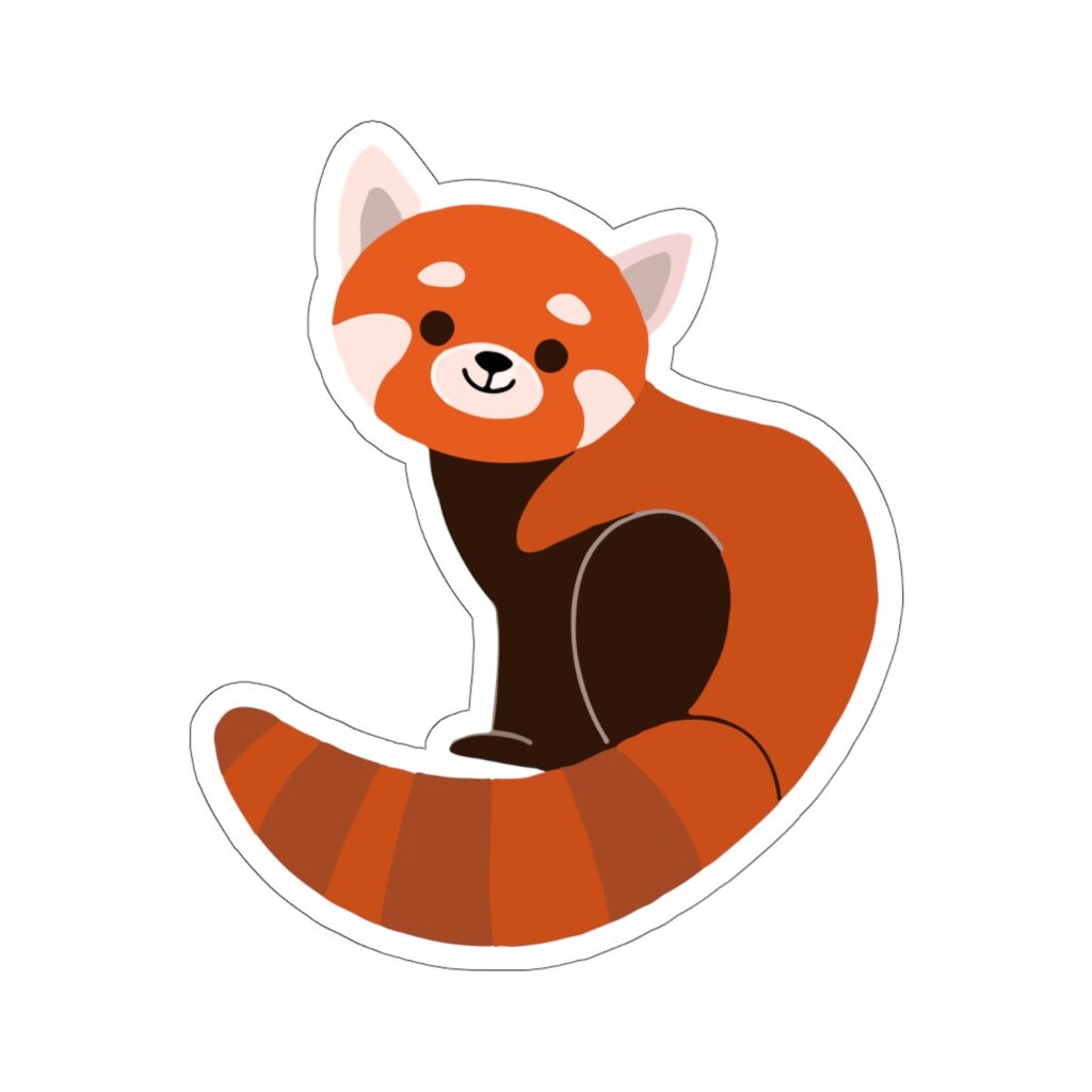 Red Panda Red Panda Stickers Laptop Sticker Hydro Flask - Etsy