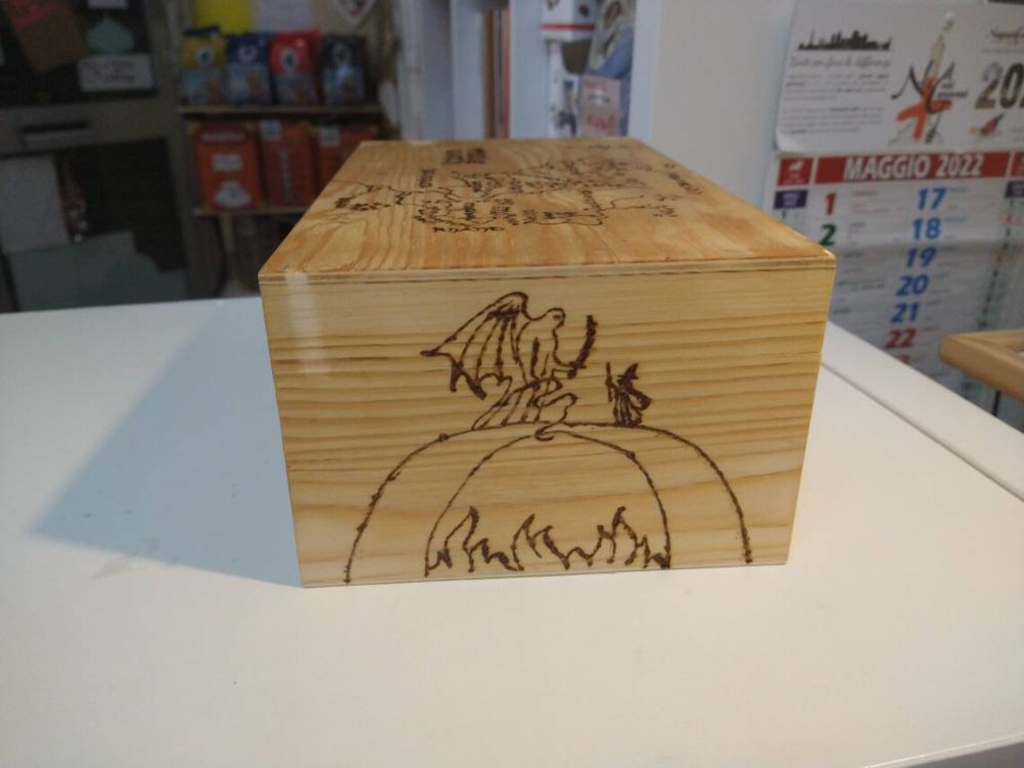 Lord of the Rings Box LOTR Wooden Box Handmade Pyrography | Etsy