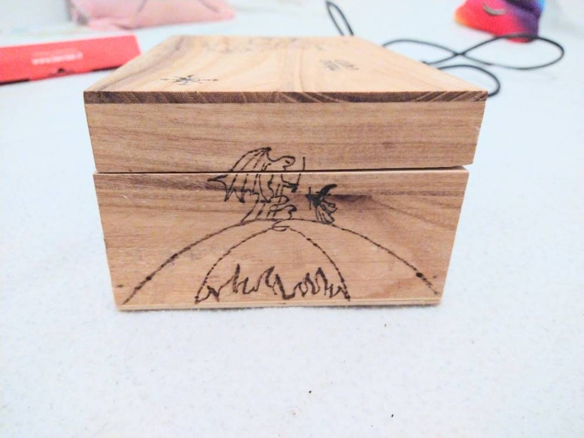 Lord Of The Rings box LOTR wooden box handmade pyrography | Etsy