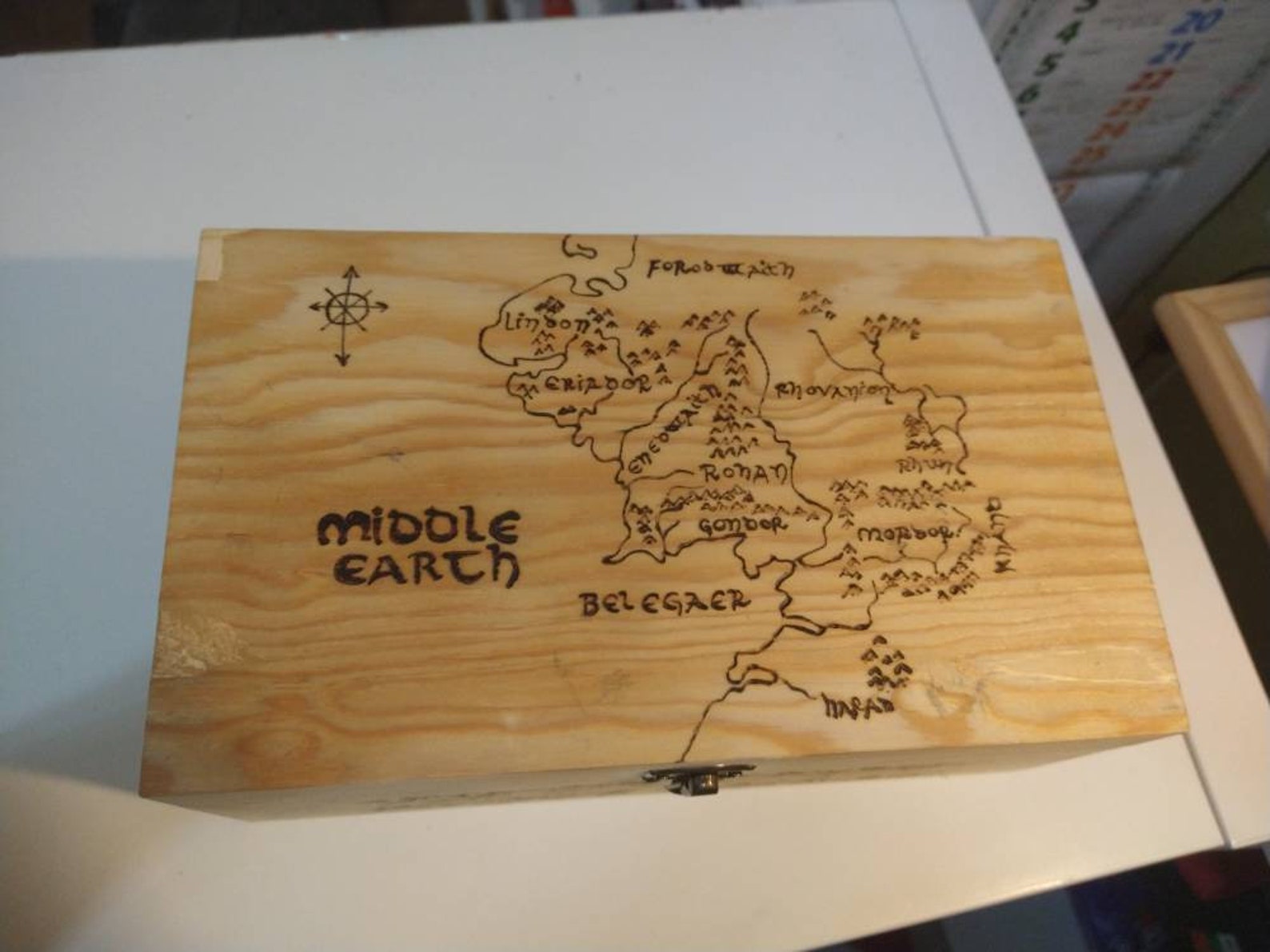 Lord of the Rings Box LOTR Wooden Box Handmade Pyrography | Etsy