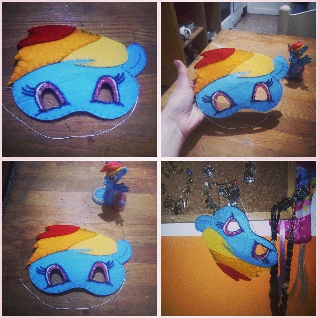Rambow Dash Mask, My Little Pony Cosplay, Mlp Cosplay, Mlp Mask - Etsy