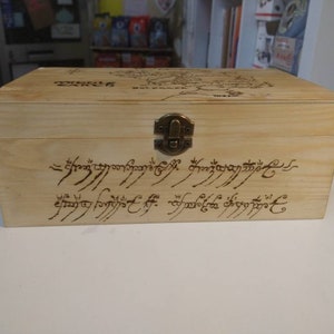 Lord of the Rings Box LOTR Wooden Box Handmade Pyrography | Etsy