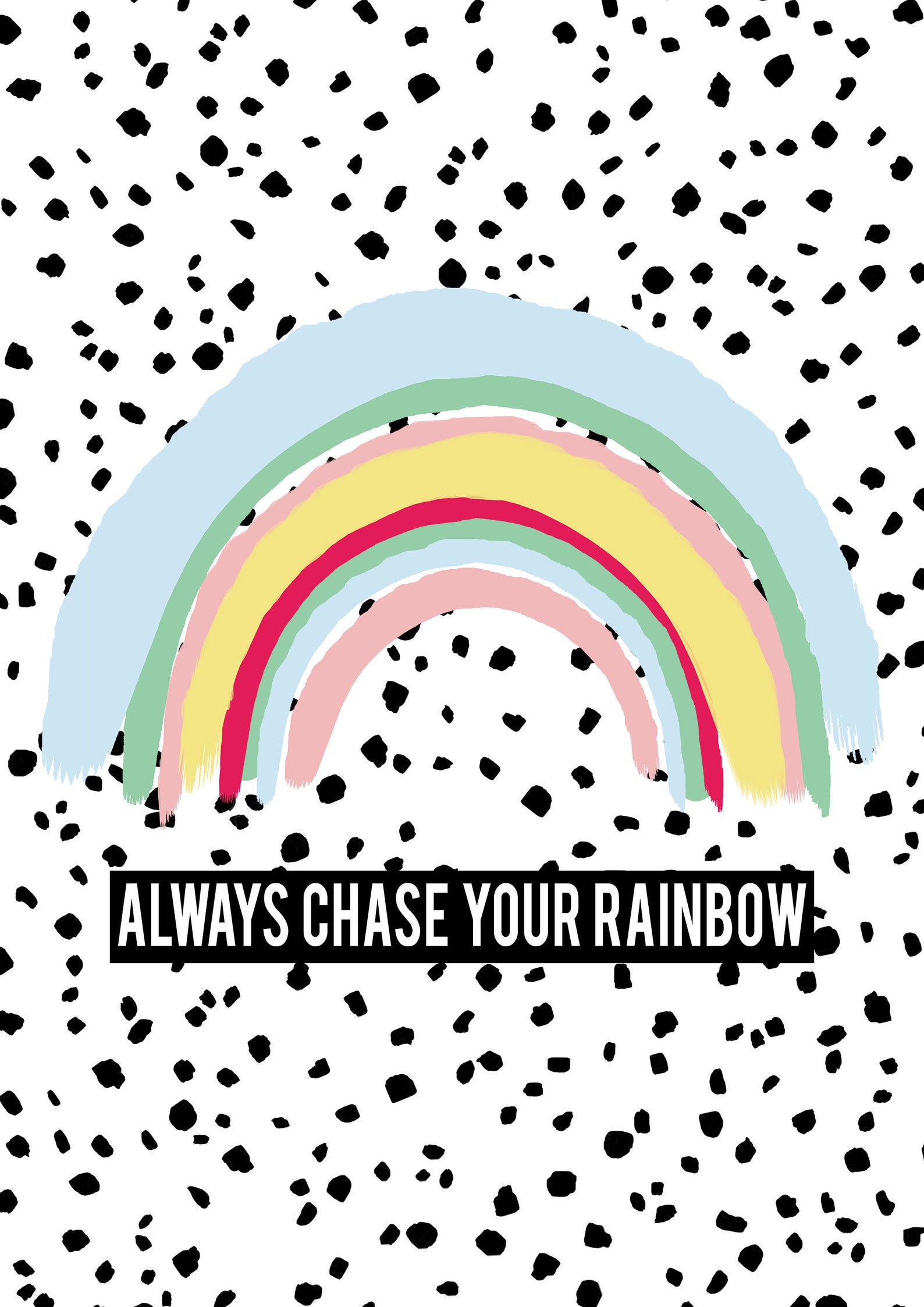 Always Chase Your Rainbow Print Wall Print Rainbow - Etsy