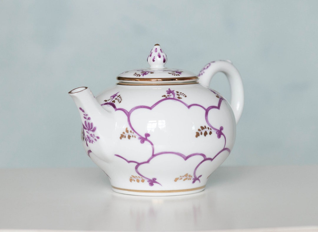A Vintage Franklin Mint Miniature Teapot Venice 1985, Porcelain Teapot ...