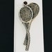 Vintage Tennis Racquet Pin/brooch in Sterling Silver With Garnet and ...