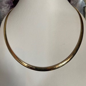 14K Gold Reversible Omega Chain - Etsy