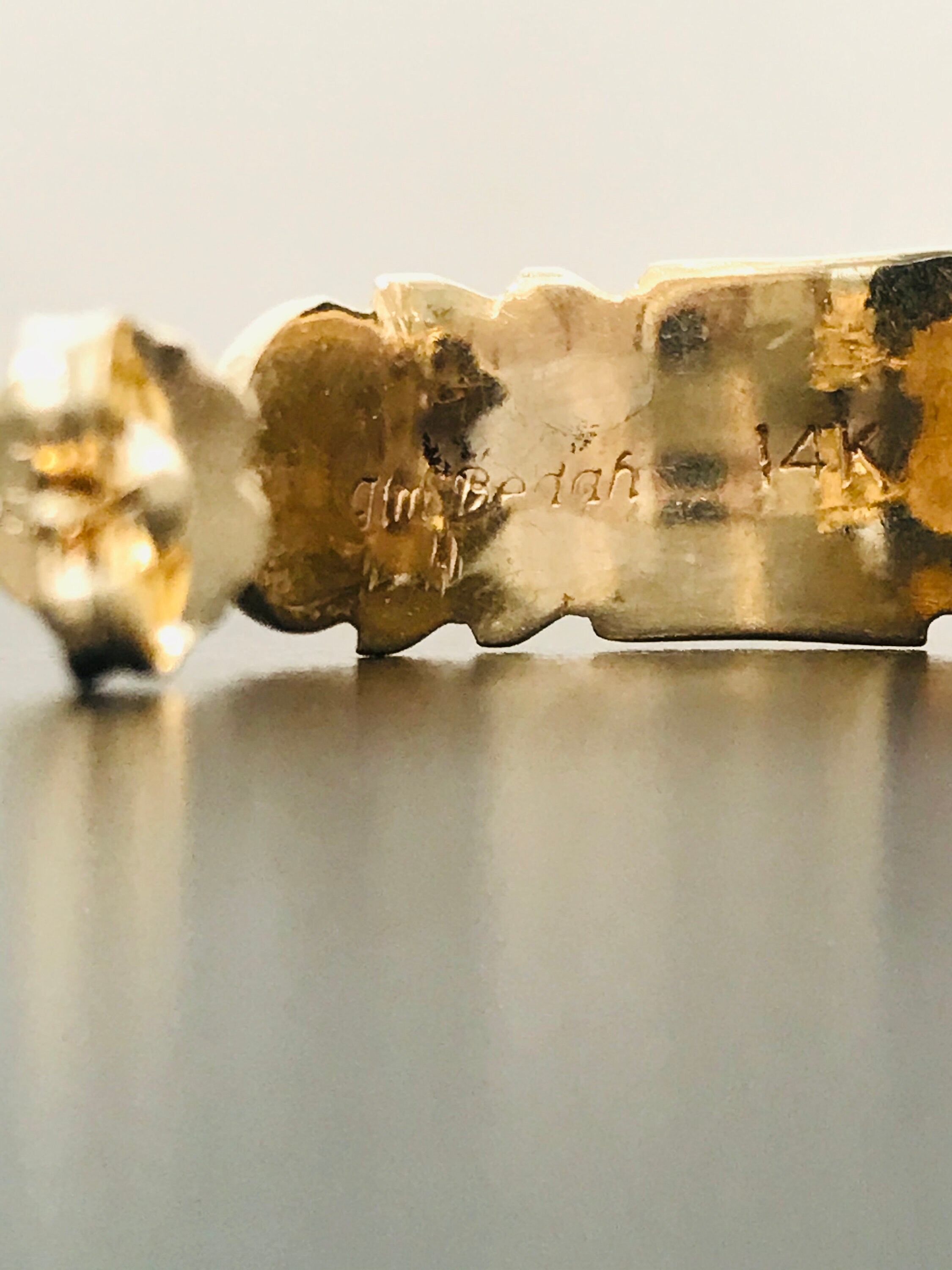 Renowned Navajo Artist Tim Bedah Signed 14K Gold | Etsy