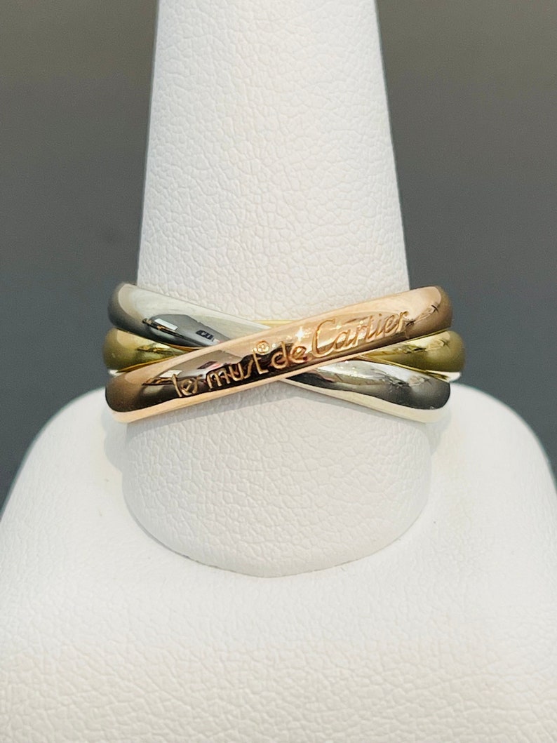 Cartier Trinity 18K "les Must De Cartier" Ring - Etsy