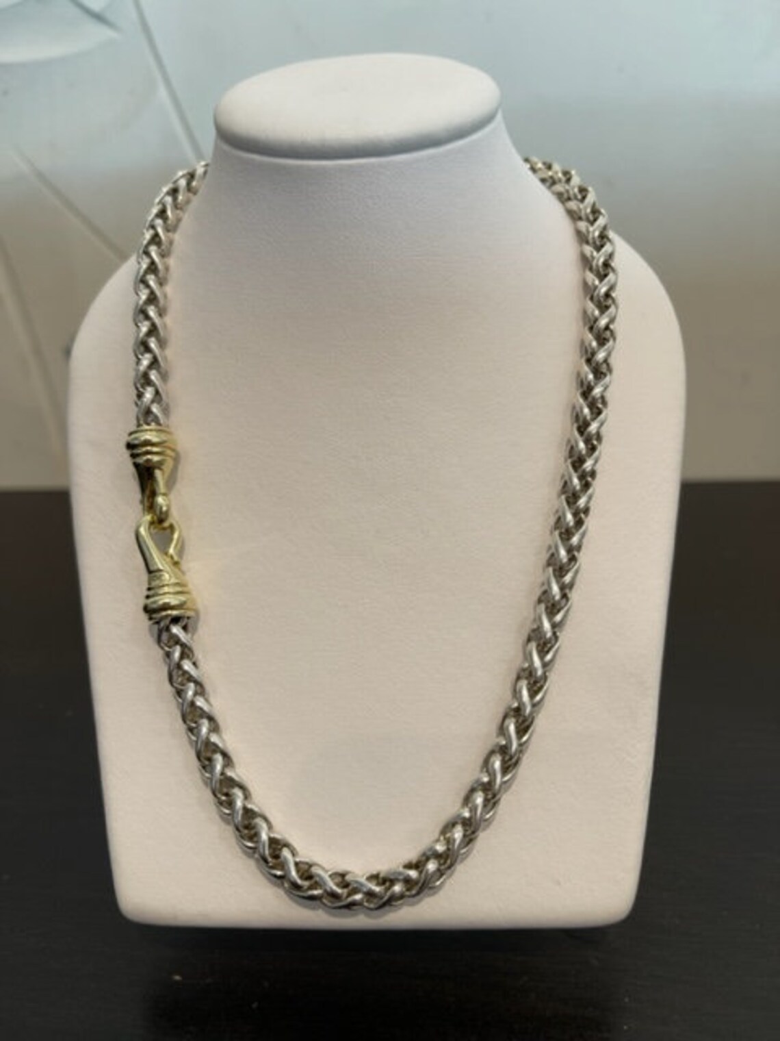 David Yurman 6mm 16 Inch Wheat Chain in 14K Yellow Gold and - Etsy