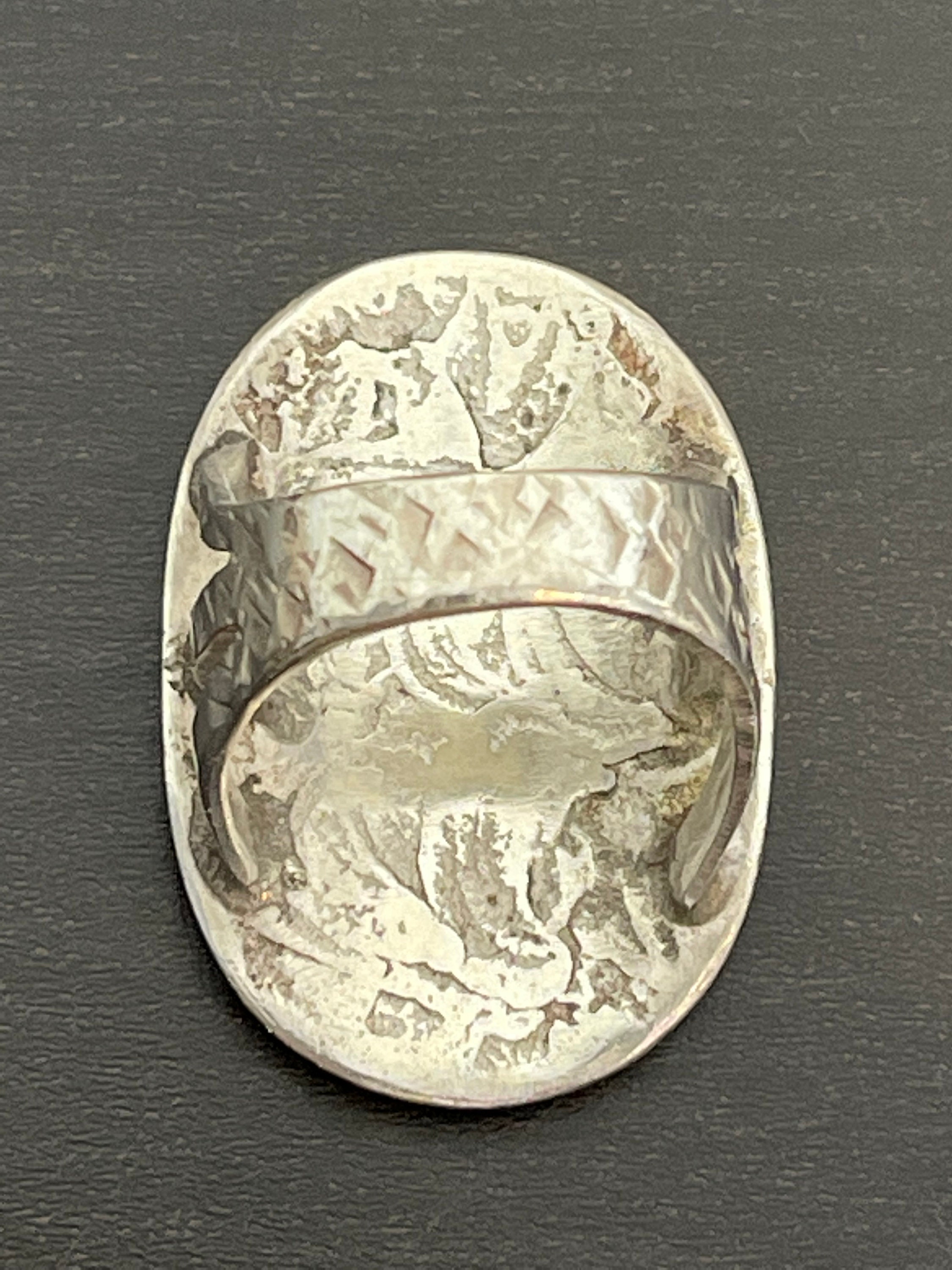 Edgy Ring in Sterling Silver | Etsy