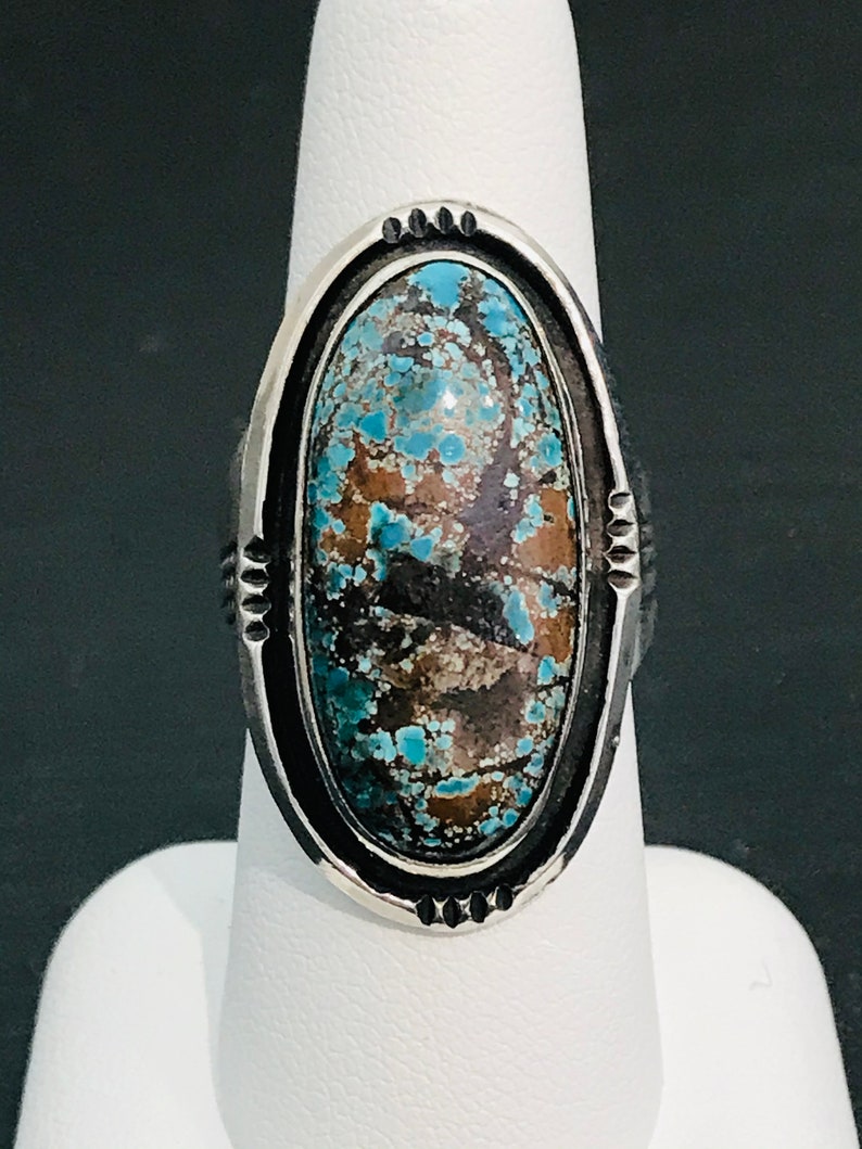 Navajo Turquoise Ring in Sterling Silver - Etsy