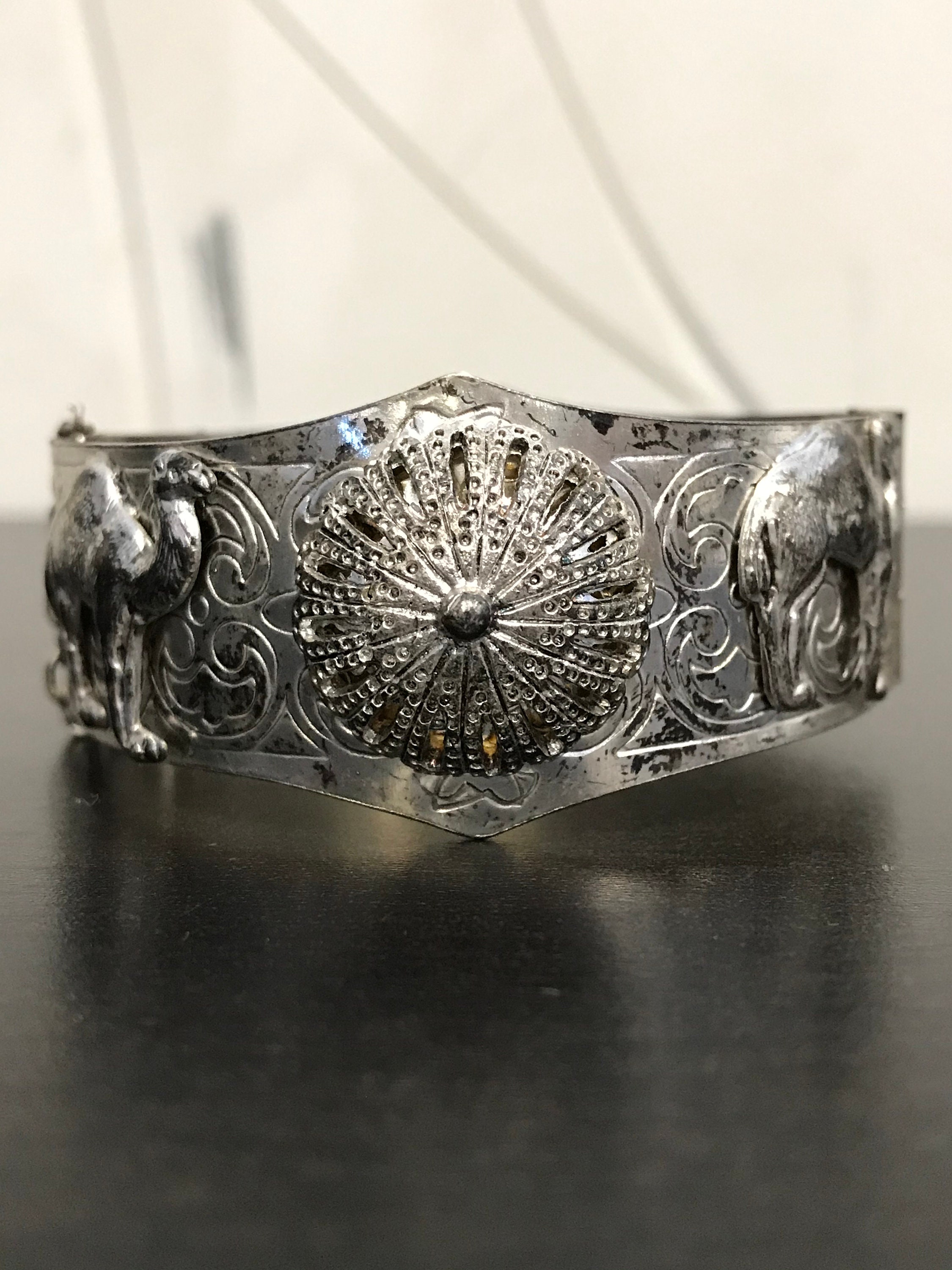 Middle Eastern Bracelet With Hamsa Camel and Flower Designs | Etsy