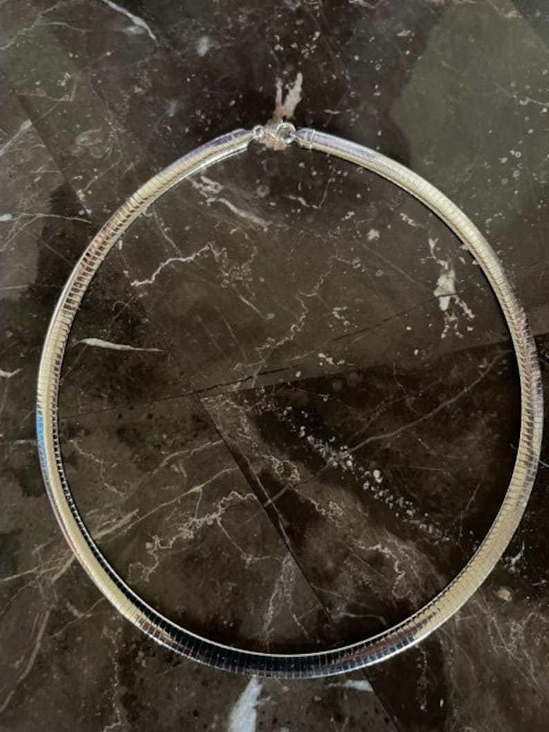 14K Gold Reversible Omega Chain | Etsy