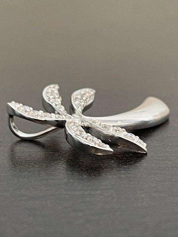 Diamond Palm Tree in 14K White Gold - Gem