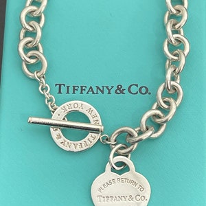 Tiffany & Co Return to Tiffany Necklace in Sterling Silver - Etsy