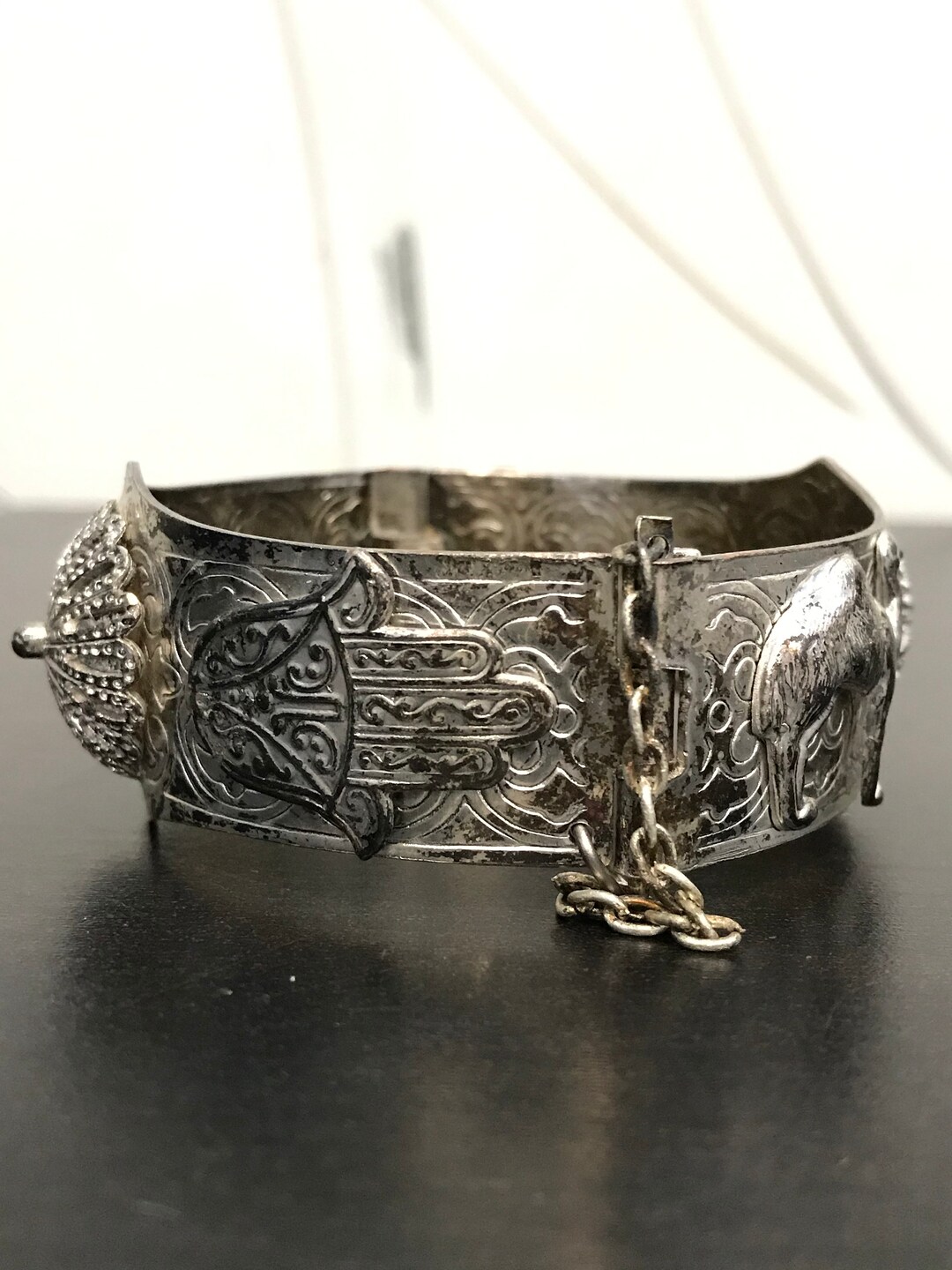 Middle Eastern Bracelet With Hamsa, Camel and Flower Designs - Etsy