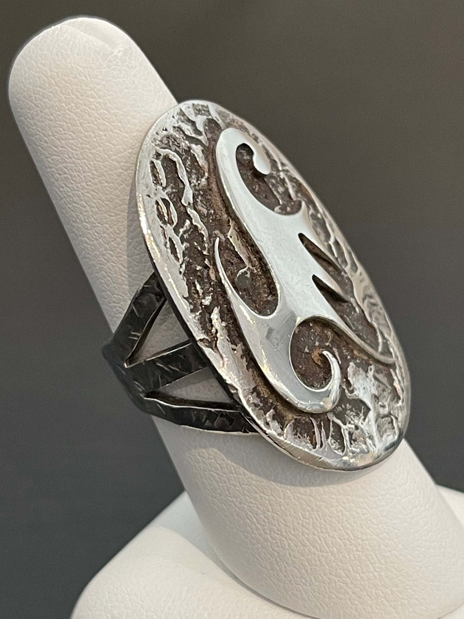 Edgy Ring in Sterling Silver - Etsy