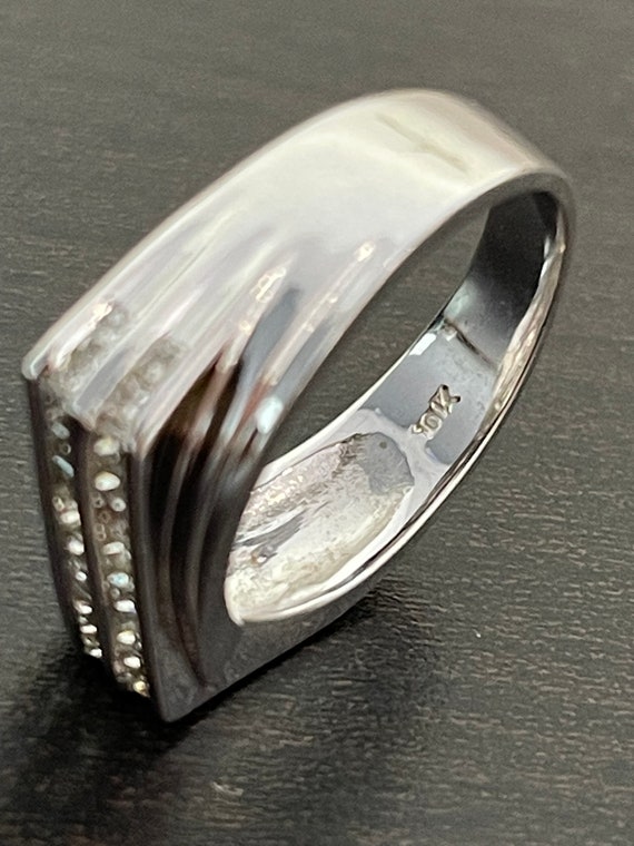 Princess Cut Diamond Double Row Channel Set Band in 1… - Gem