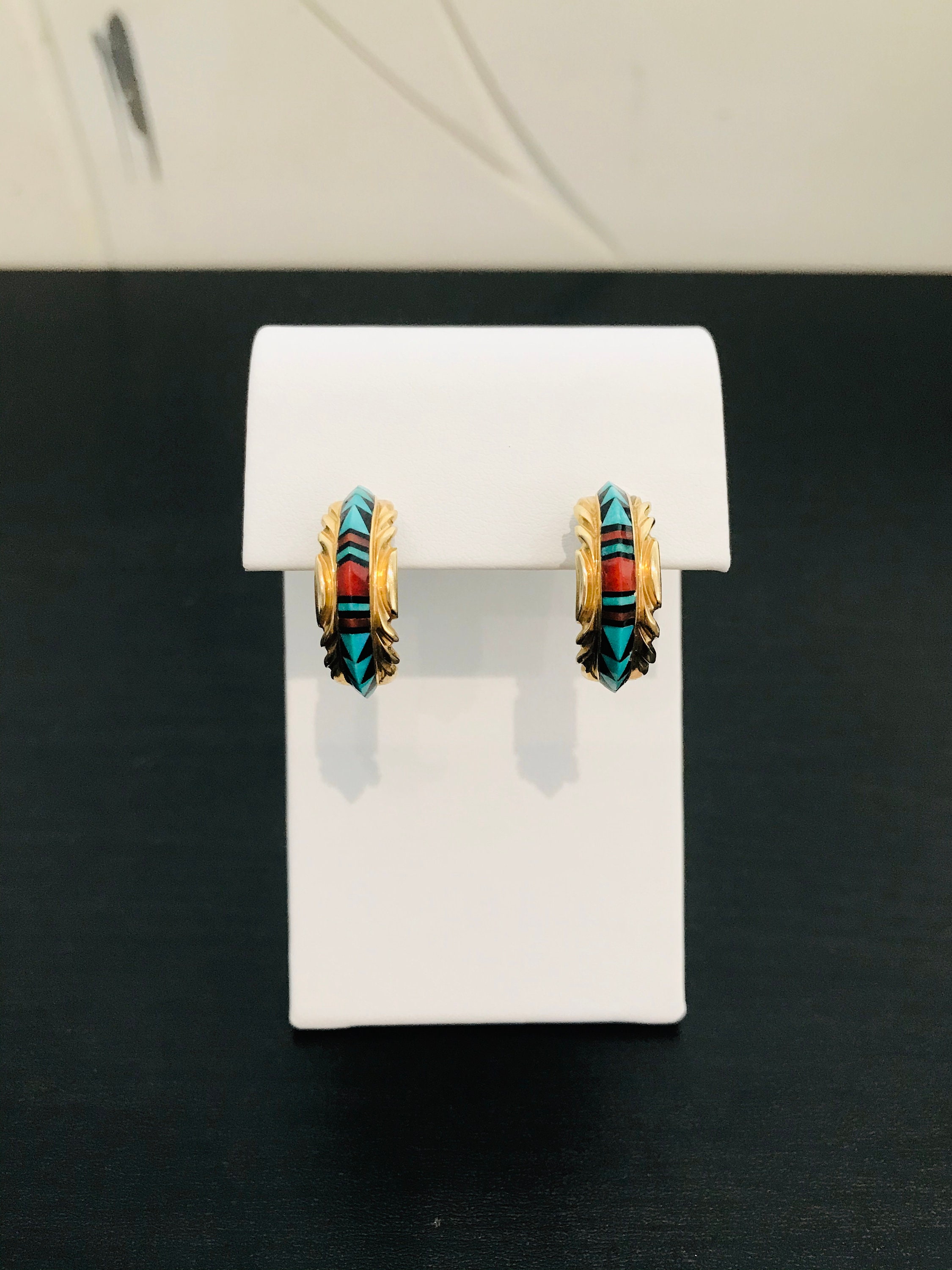 Renowned Navajo Artist Tim Bedah Signed 14K Gold | Etsy