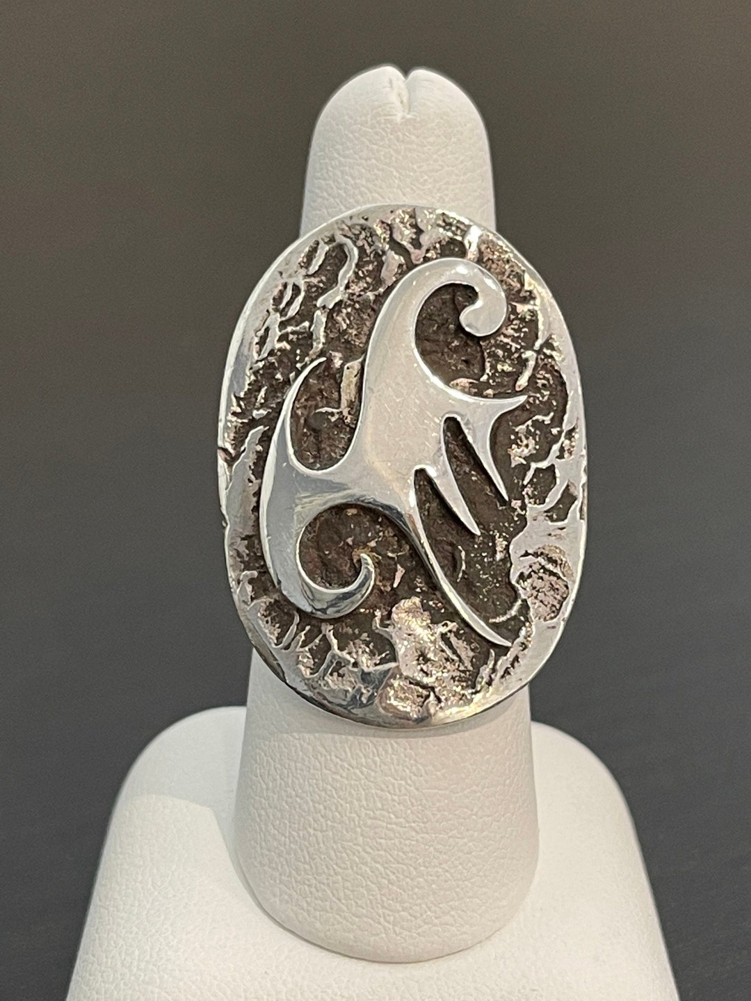 Edgy Ring in Sterling Silver - Etsy