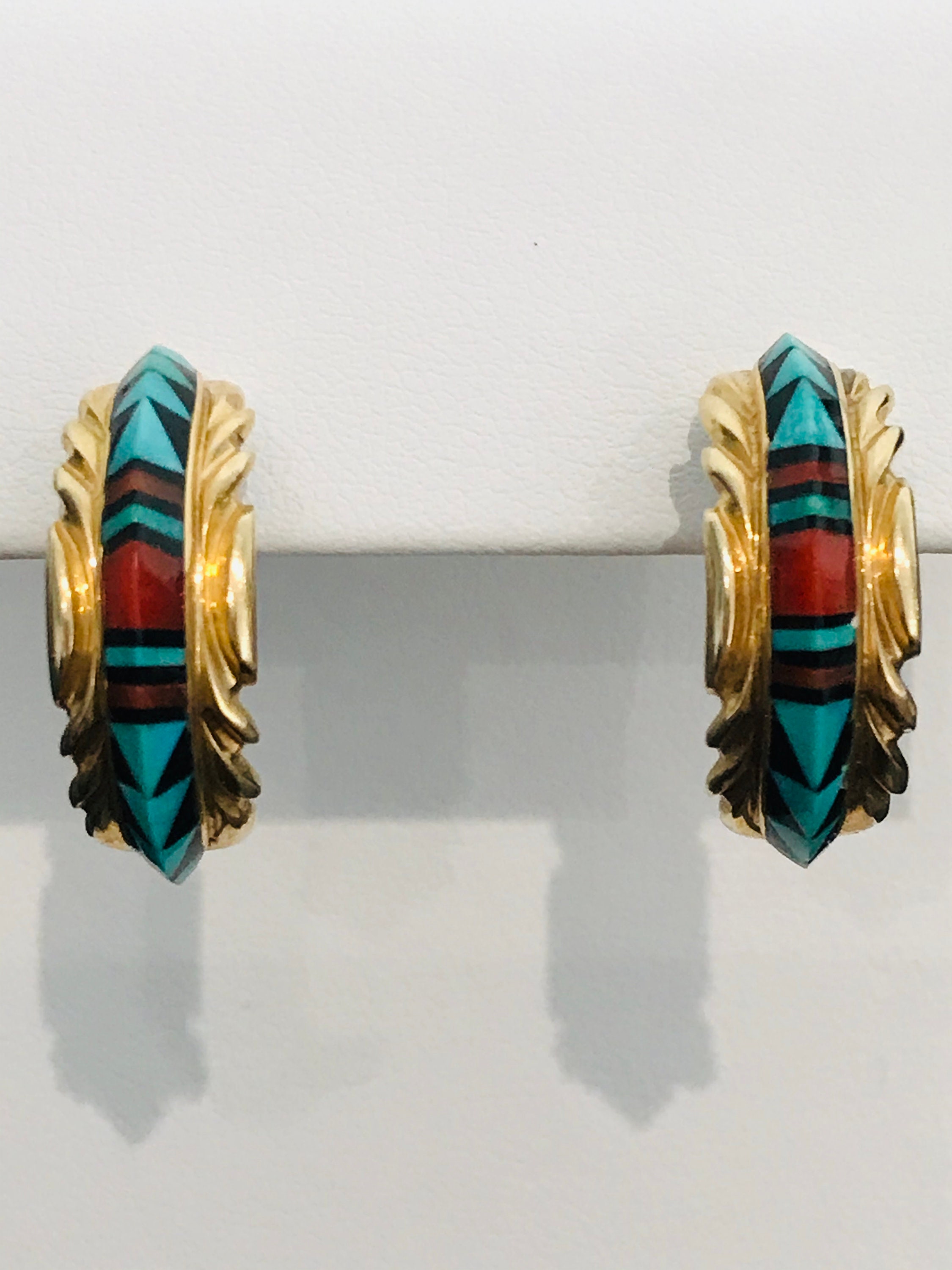 Renowned Navajo Artist Tim Bedah Signed 14K Gold | Etsy