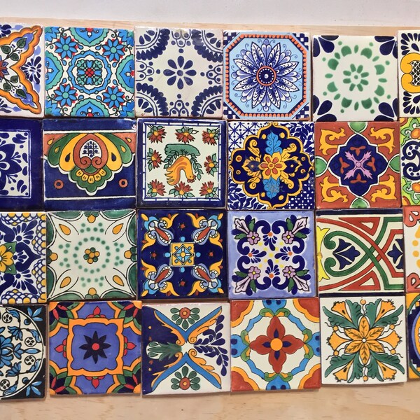 Mexican Tiles 4x4 - Etsy