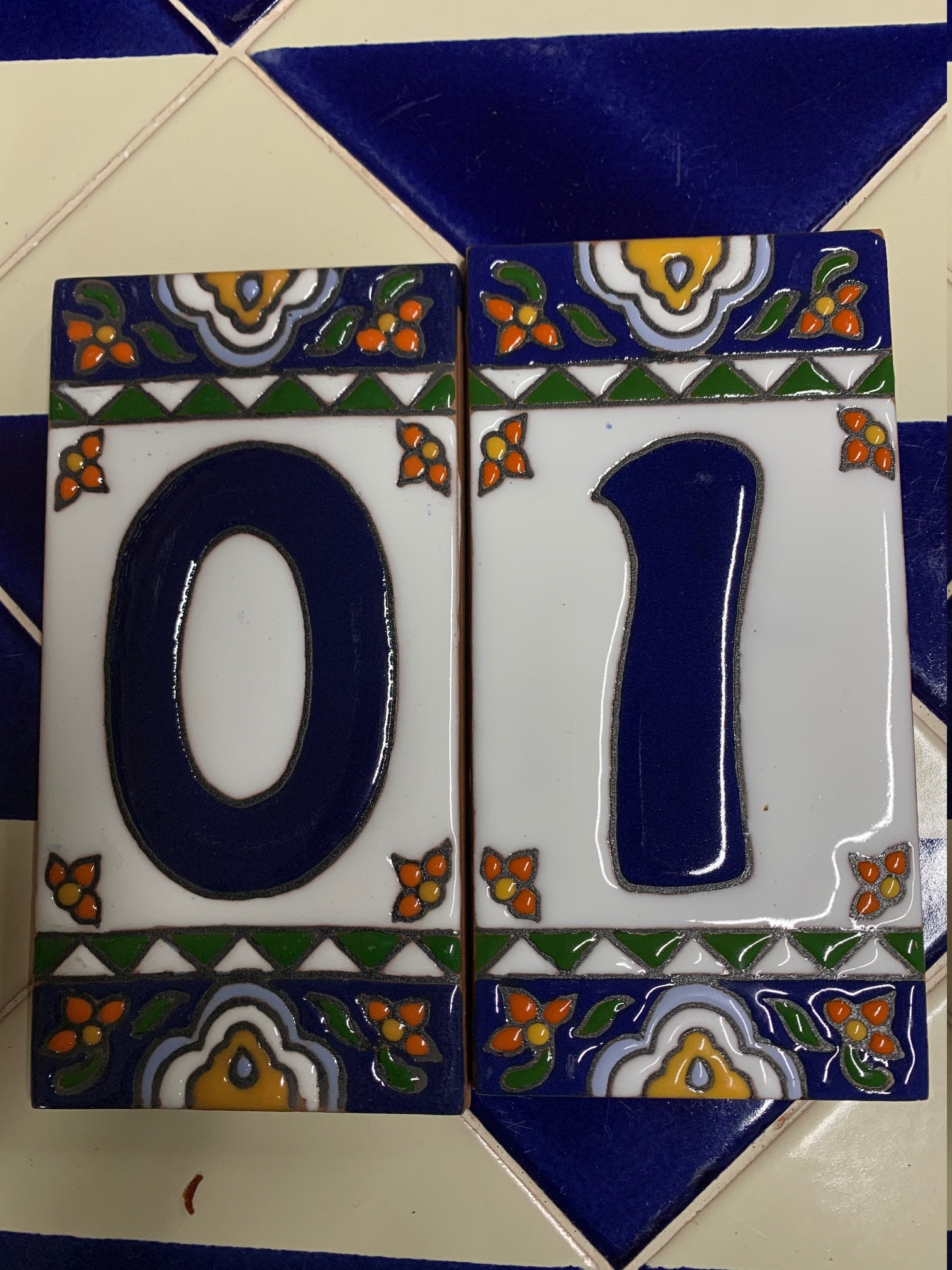 Mexican Ceramic House Numbers