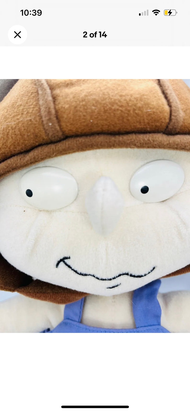 The Rugrats Movie Lil W/helmet Plush Doll 1998 15 HTF VTG as is Read ...