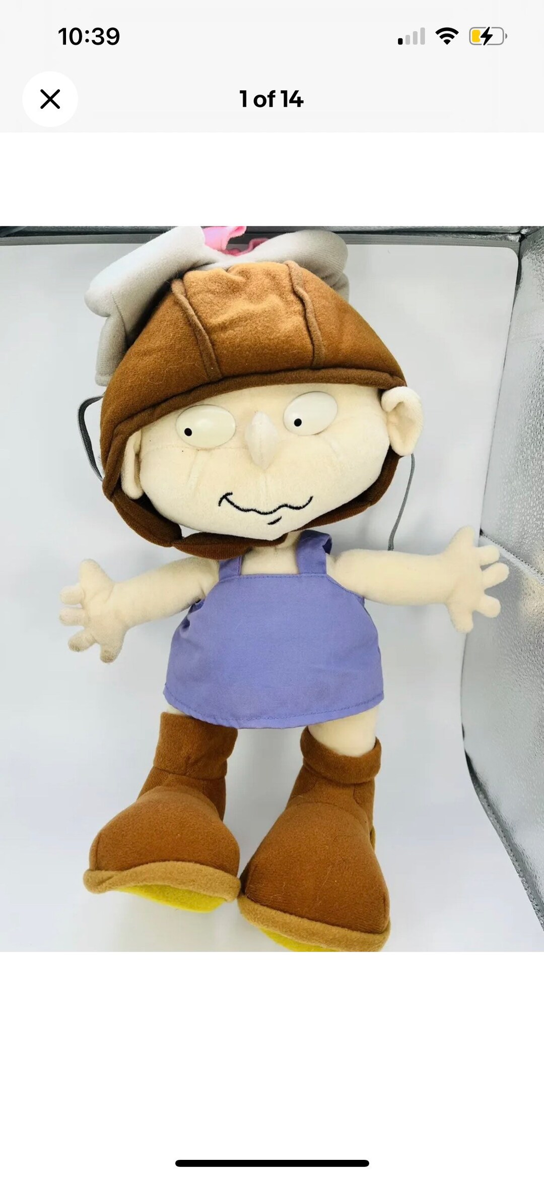 The Rugrats Movie Lil W/helmet Plush Doll 1998 15 HTF VTG as is Read ...