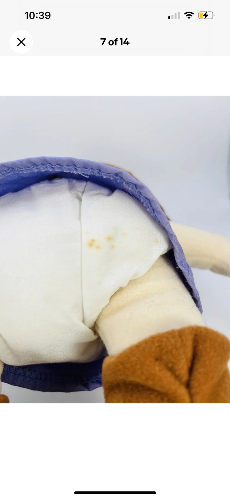 The Rugrats Movie Lil W/helmet Plush Doll 1998 15 HTF VTG as is Read ...