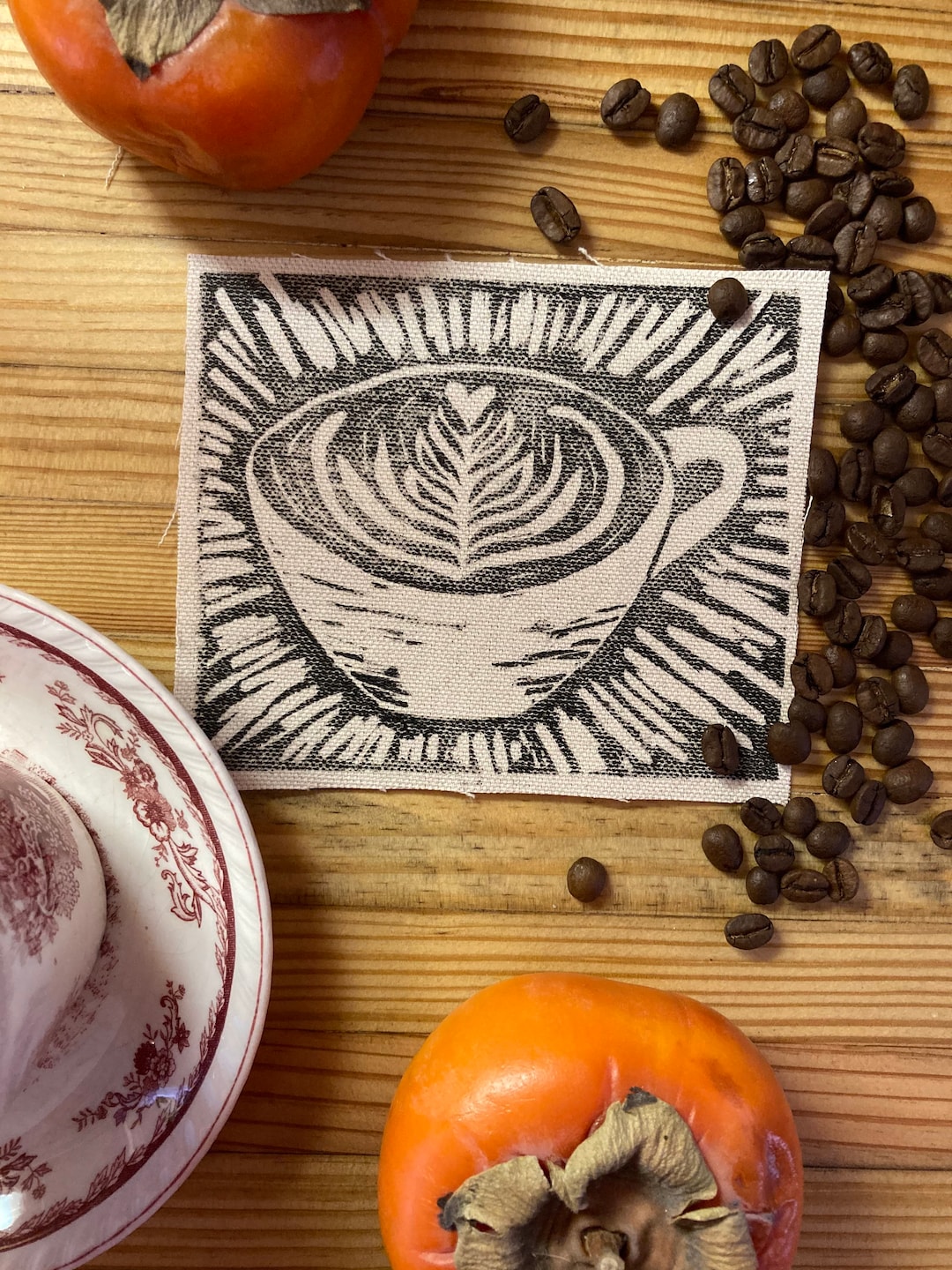 Block Printed Rosetta Patch - Etsy