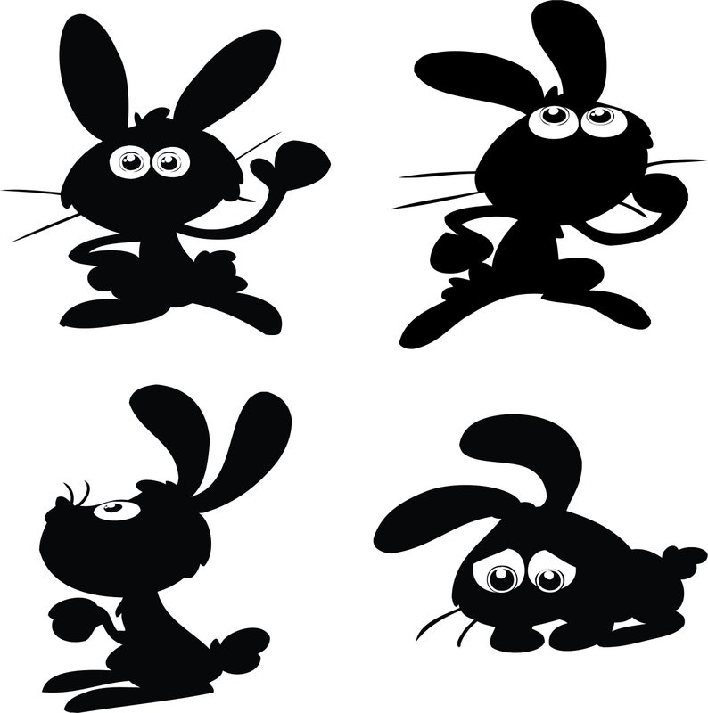 Rabbit Vector Files - Etsy