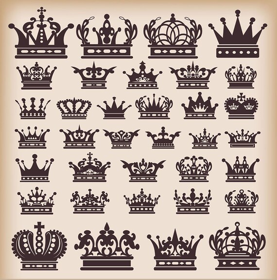 Vector Crown SVG File Vector King Crown SVG Queen Crown SVG - Etsy