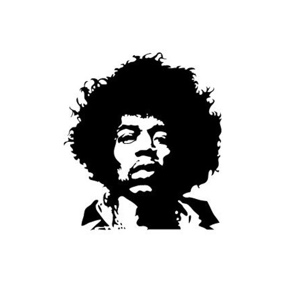 Jimi Hendrix Stencil - Etsy
