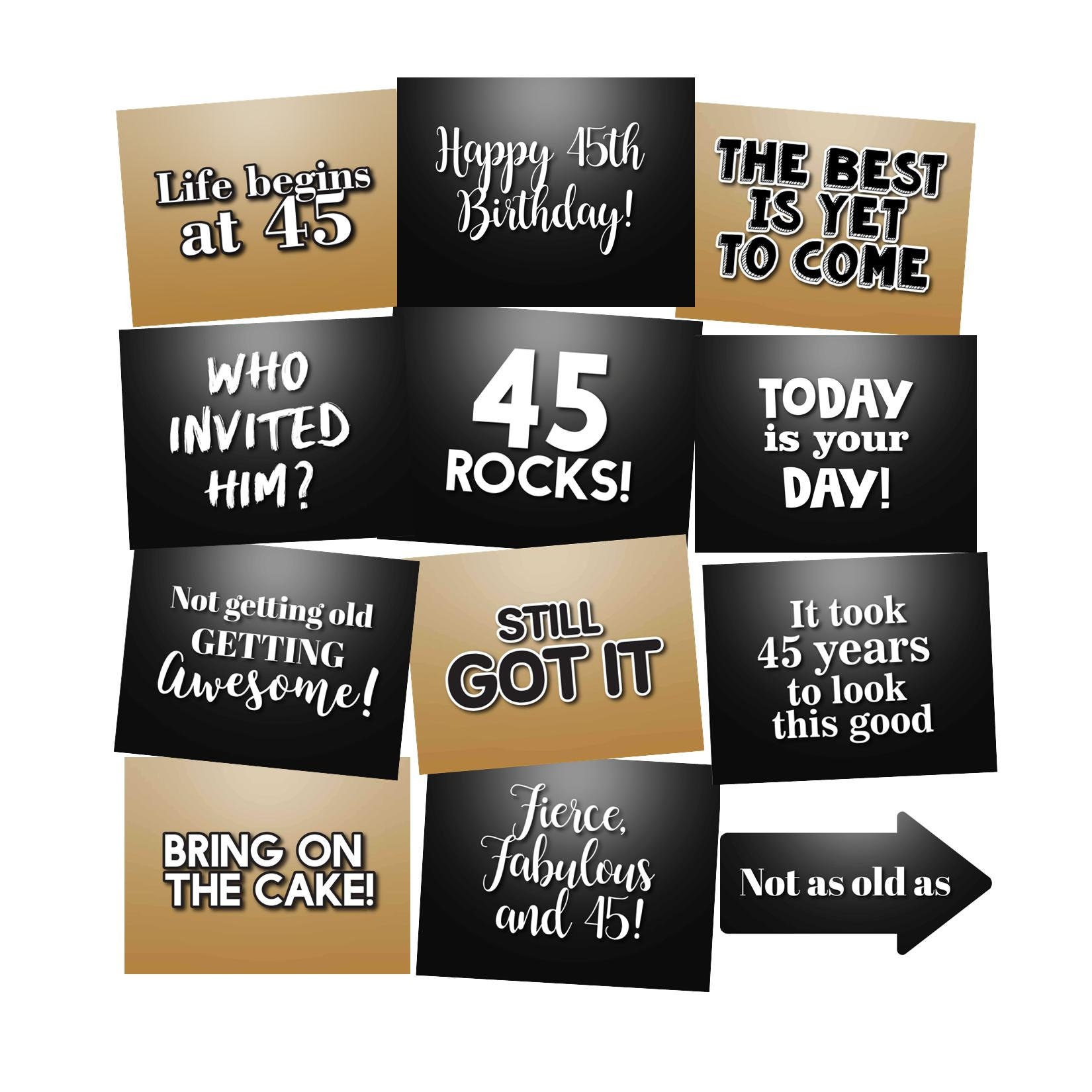 Birthday Photo Booth Props Accessories Kit Party Signs - Set of 12 - Etsy