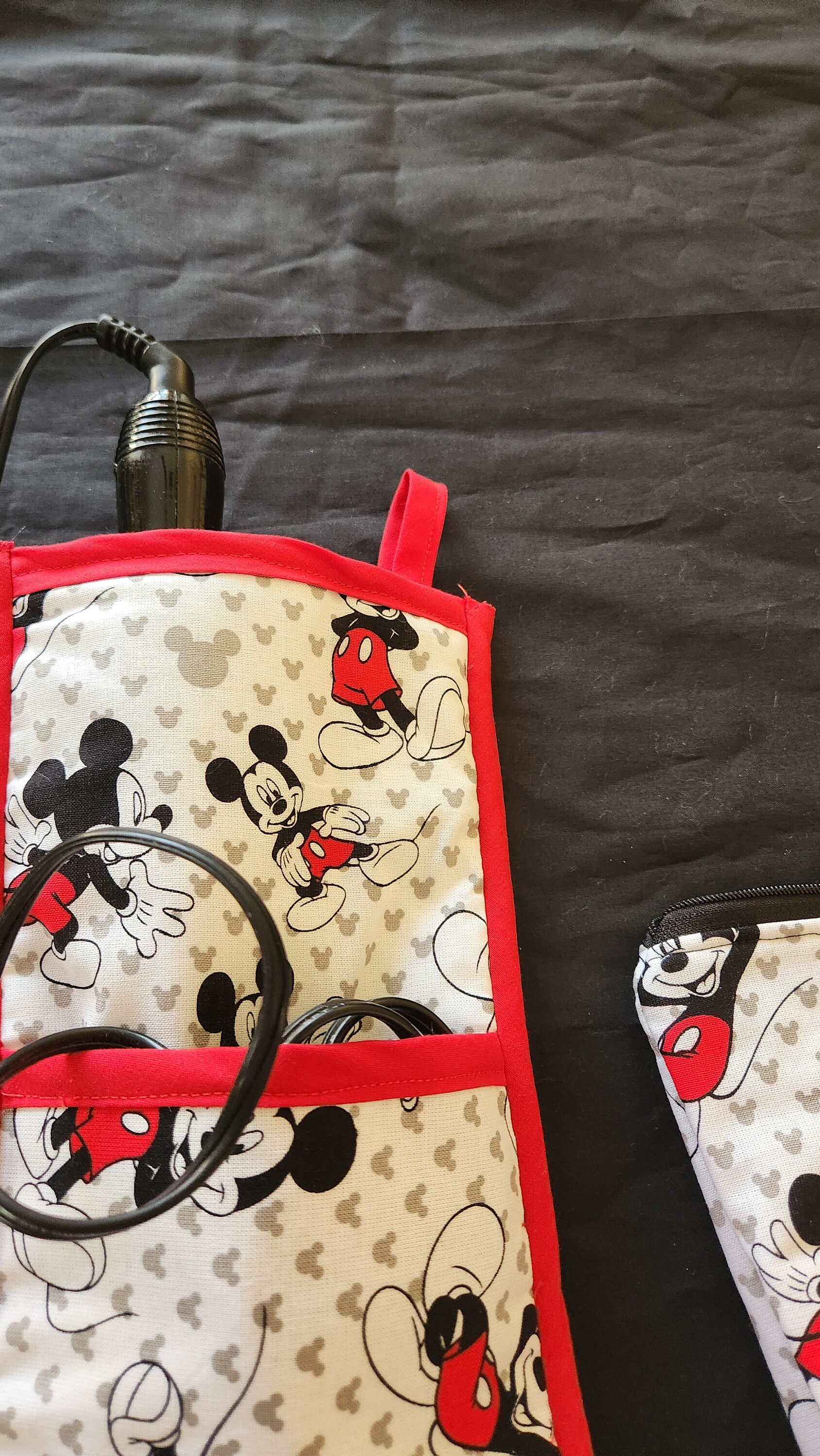Mickey Mouse Curling Iron Holder With Matching Bag - Etsy