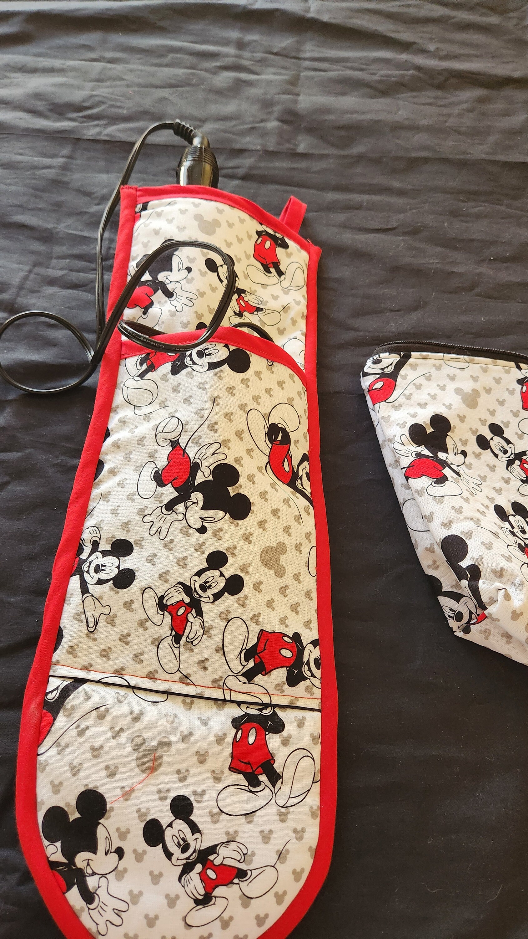 Mickey Mouse Curling Iron Holder With Matching Bag - Etsy