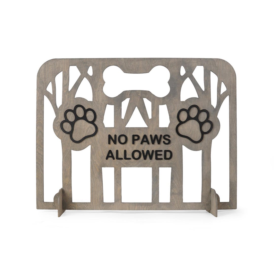 Custom Freestanding Dog Gate – Indoor Wooden Pet Barrier for Stairs ...
