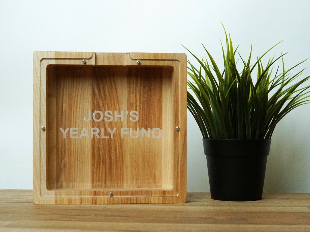 Square Shape Piggy Bank, Personalized Geometrical Form Money Box ...