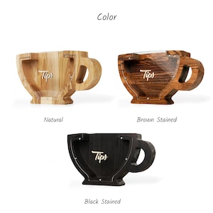 Personalized Tip Box for Restaurants, Custom Donation Box, Tip Jar for ...