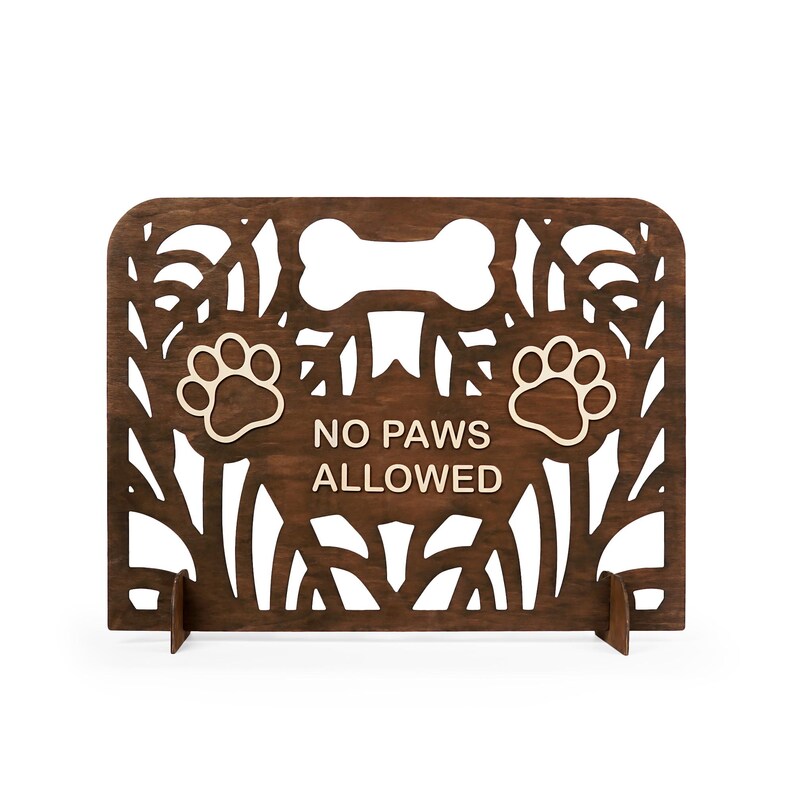 Wooden Dog Stair Blocker – Freestanding Pet Gate for Doorways, Stairs ...
