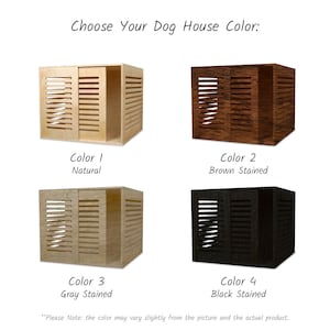 Personalized Modern Dog House, Indoor Custom Dog Crate, Handmade Dog ...