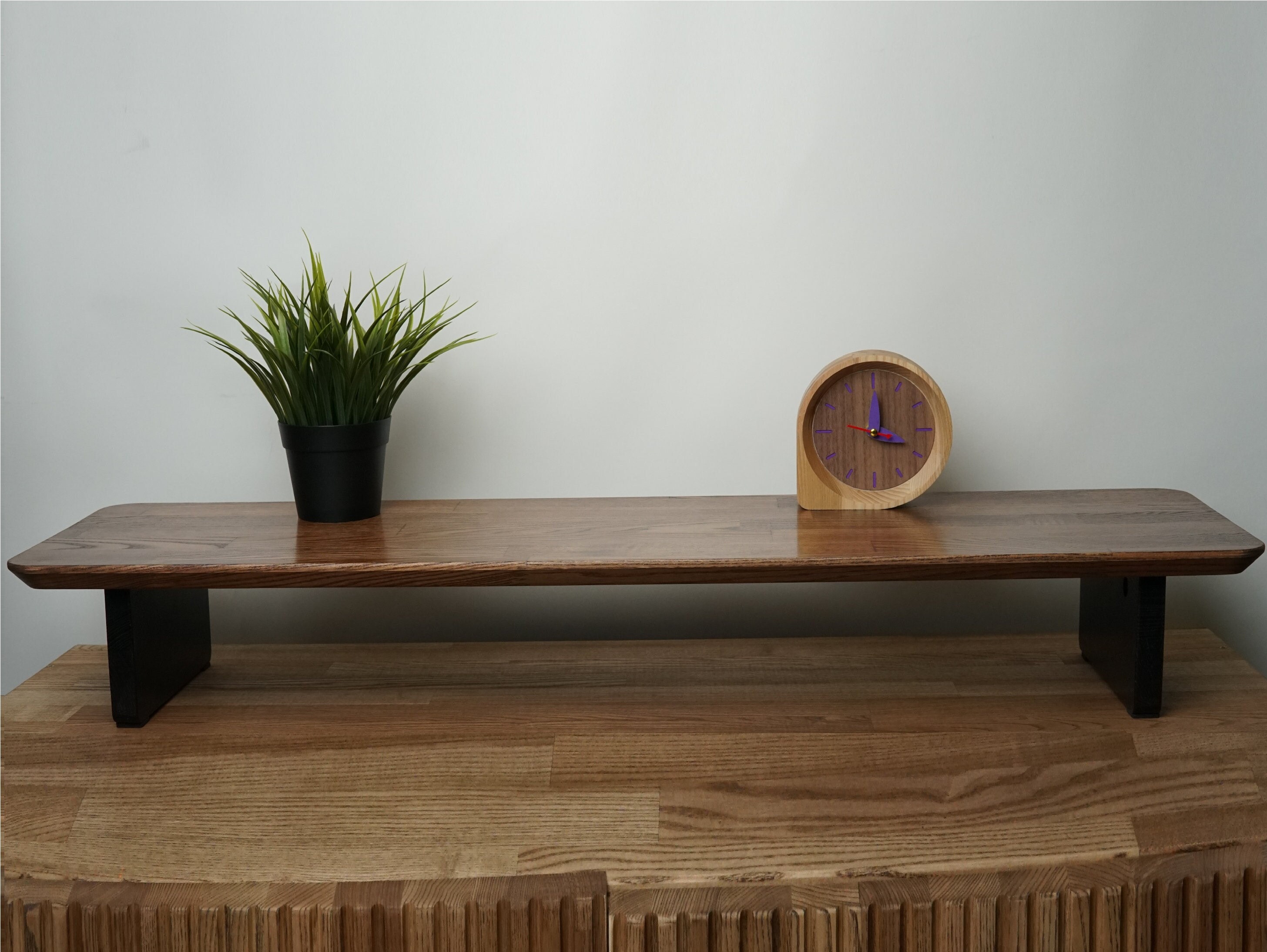 Monitor Stand High Quality Monitor Riser Desk Shelf Wood - Etsy