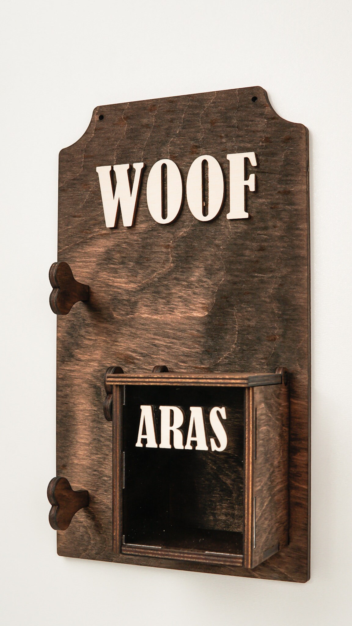 Dog Leash Holder and Treat Box, Pet Accessories, Personalized Pet ...